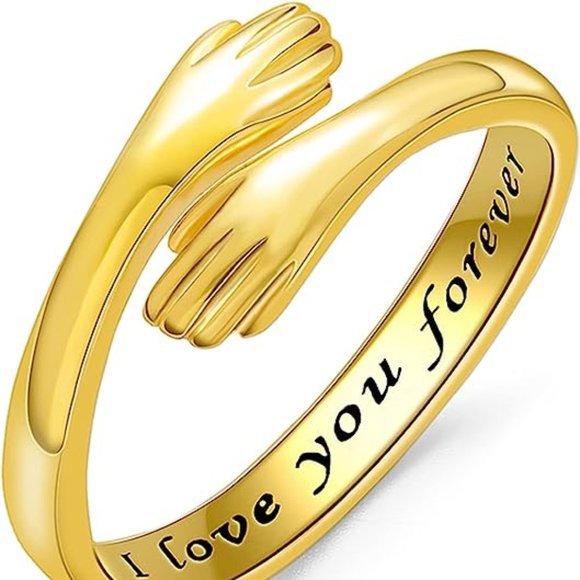 Boutique | Accessories | Women Adjustable Hug Ring For Daughter Hand ...